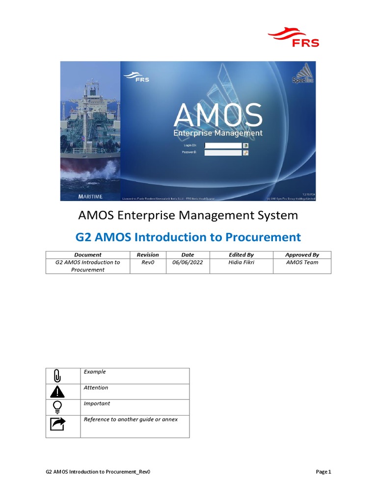 AMOS Procurement Module Overview Guide | PDF | Procurement | Inventory