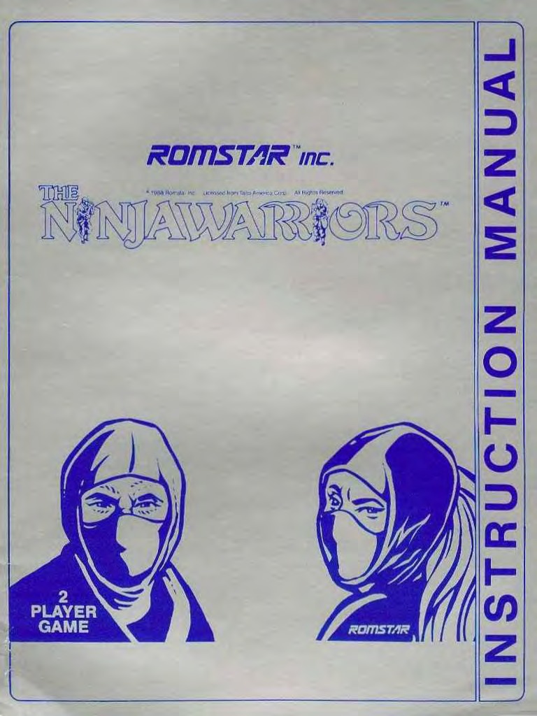 The Ninja Warriors - Instruction Manual - ROmstar | PDF