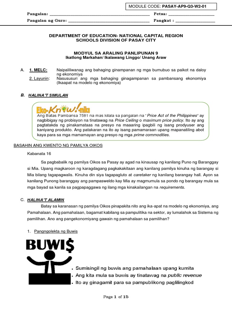 Department of Education-National Capital Region Schools Division of Pasay City | PDF