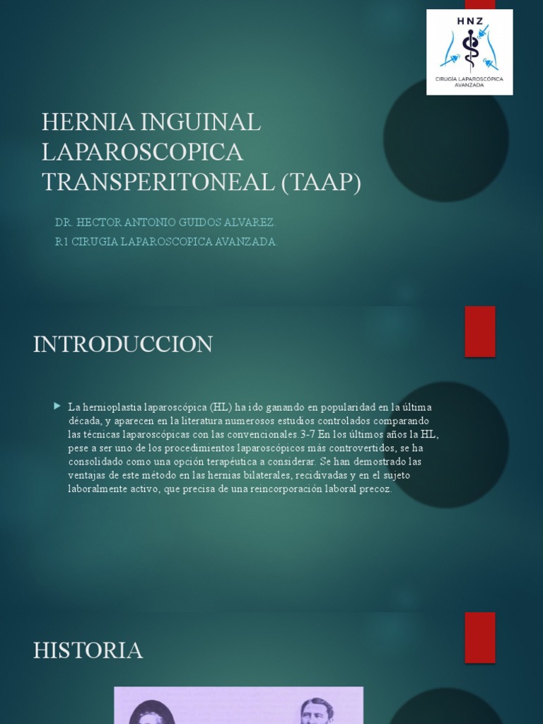 Hernioplastia Inguinal Laparoscópica TAPP | PDF | Abdomen ...