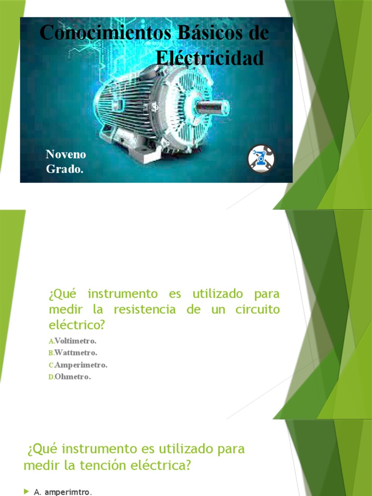 Conocimiento Basico | PDF | Corriente eléctrica | voltaje