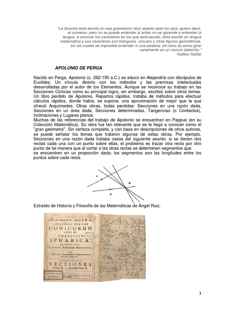 TP 5 Apolonio y Arquímedes | PDF | Geometría | Euclides