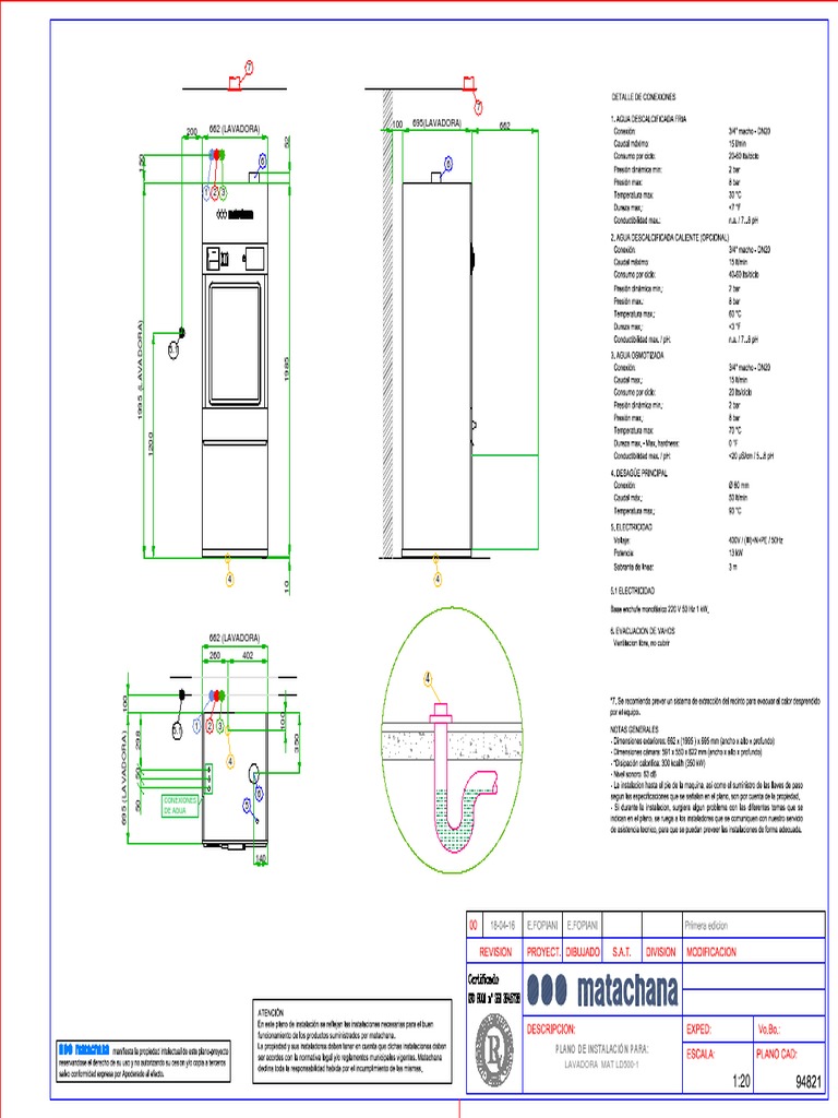 Lavadora MAT LD500-1 | PDF