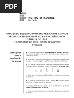 Gabarito e Prova 2024 Ifpi Ifpi Integrado | PDF | Pronome