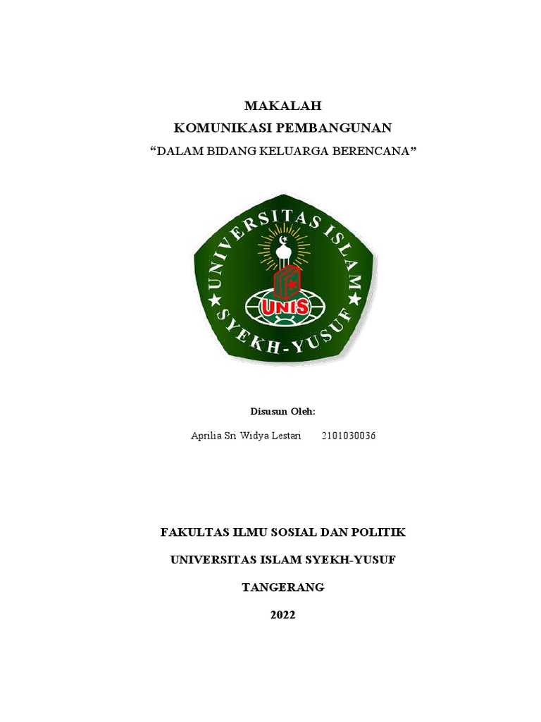 Komunikasi Pembangunan Dalam Bidang Keluarga Berencana Pdf 