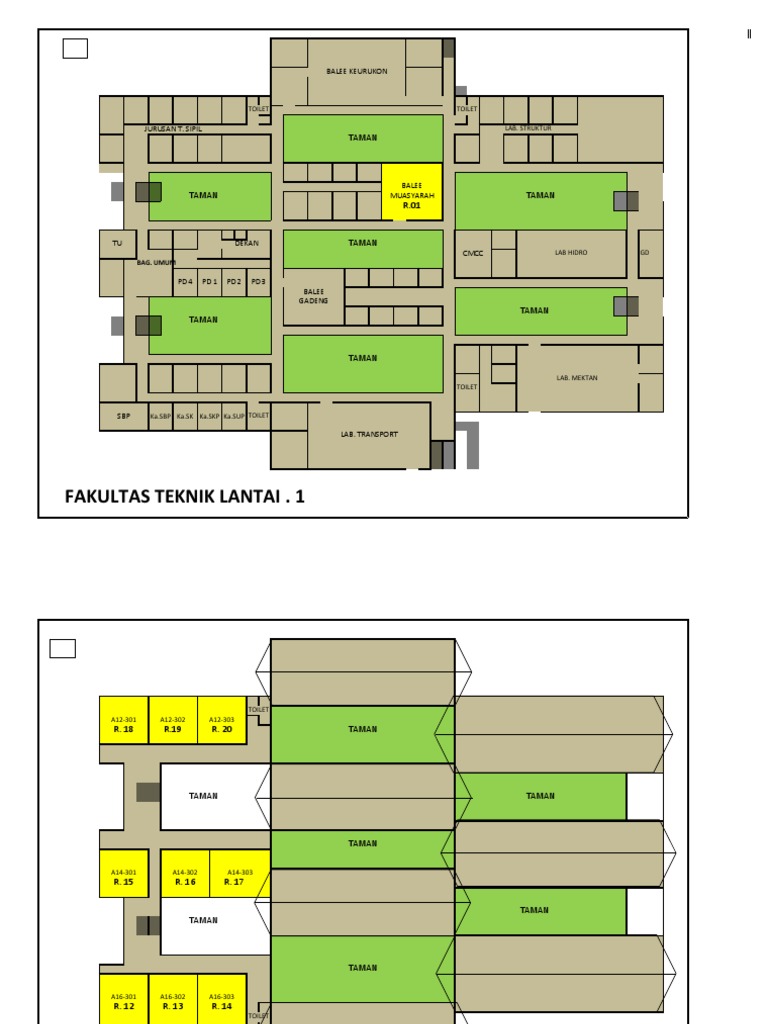 Gambar Denah R.kuliah FT | PDF