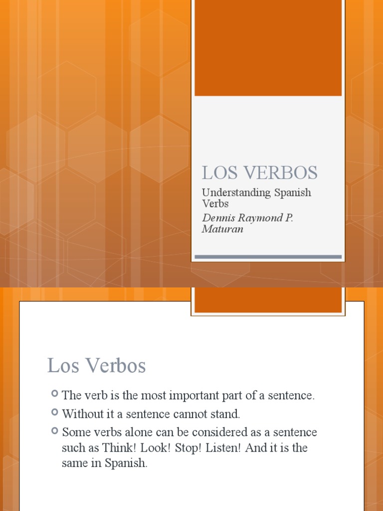 Understanding Spanish Verbs | PDF