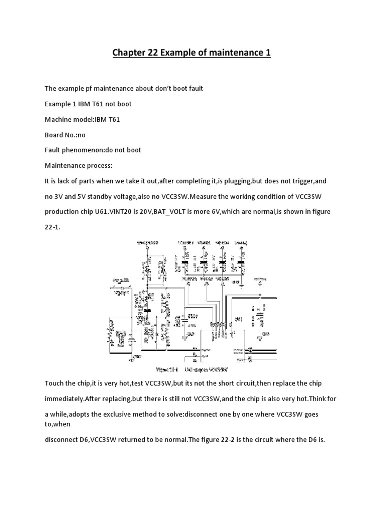 Chapter 22 Example of Maintenance 1 | PDF | Voltage | Electrical Network