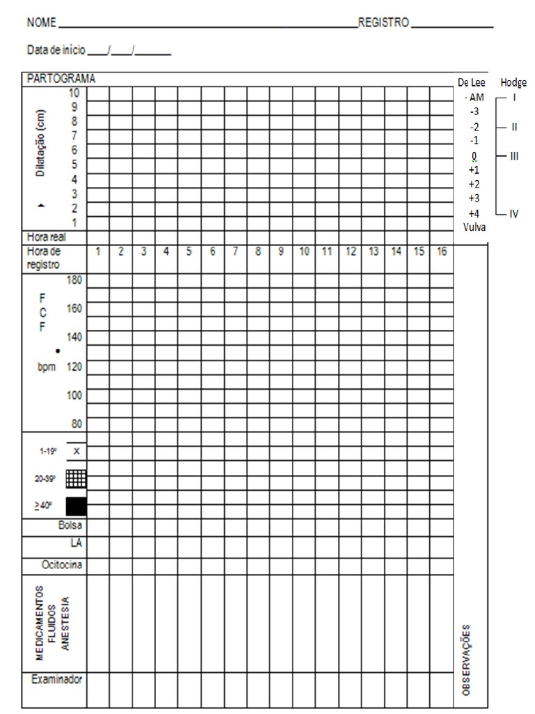 Exercicio Partograma | PDF