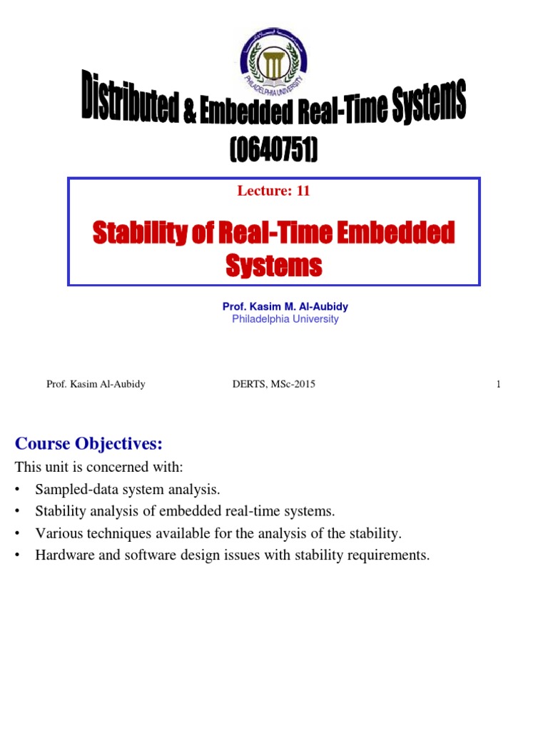 DERTS Lec11 | PDF | Stability Theory | Control Theory