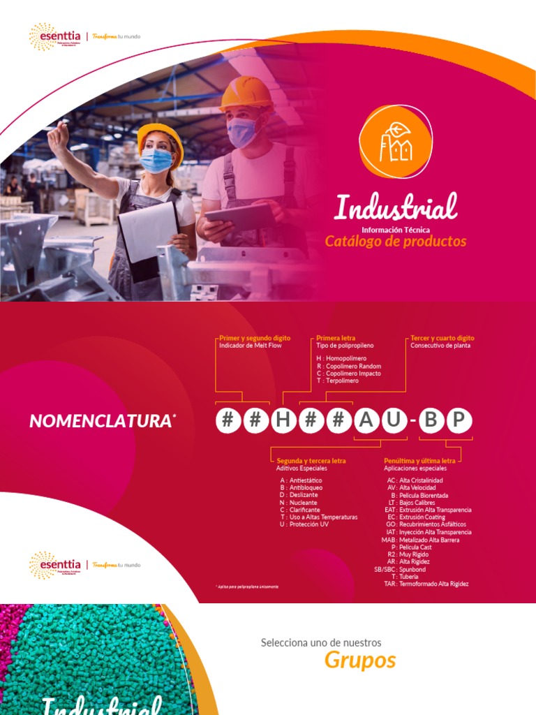 Catálogo Esenttia 2021 Industrial | PDF | El plastico | Materiales
