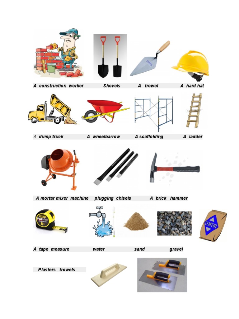 Vocabulary For Construction para Enviar | PDF