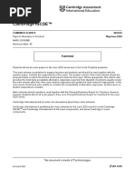 IGCSE Chemistry Paper 6 Mark Scheme | PDF | Question | Acid