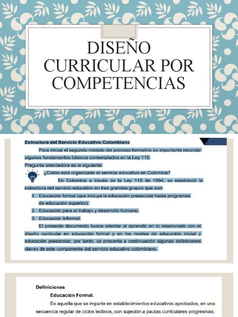 Diseño Curricular Por Competencias | PDF