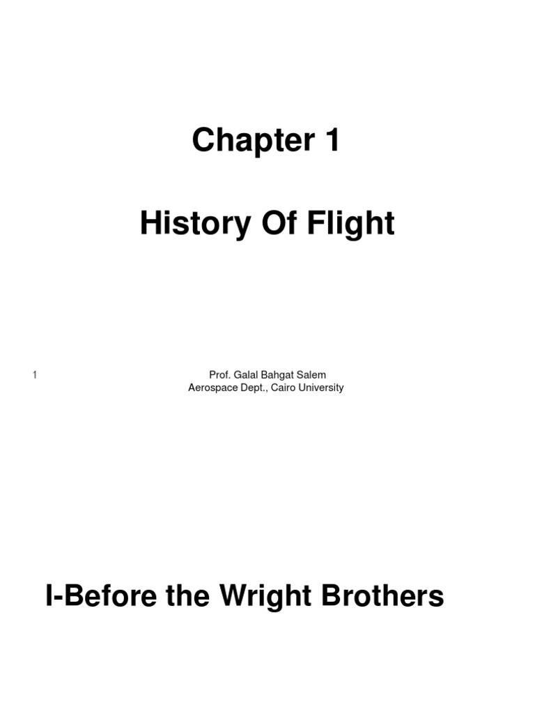 ACE 101 Chapter-1-1 | PDF | Airship | Wright Brothers