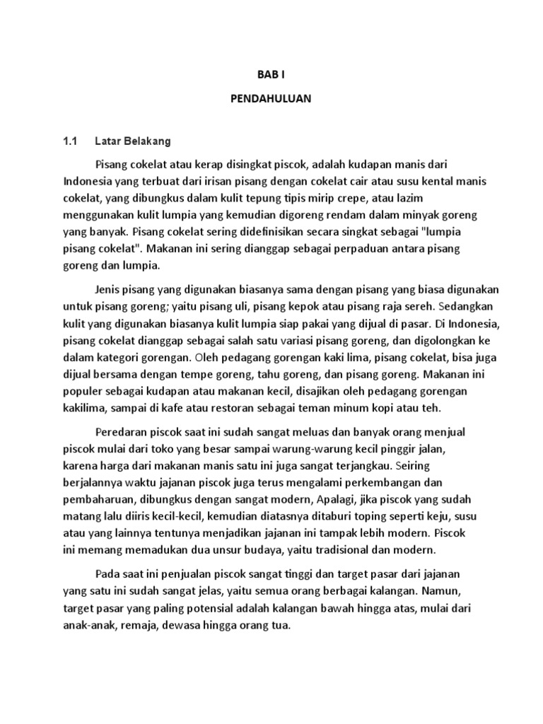 Bab I Pendahuluan: 1.1 Latar Belakang | PDF