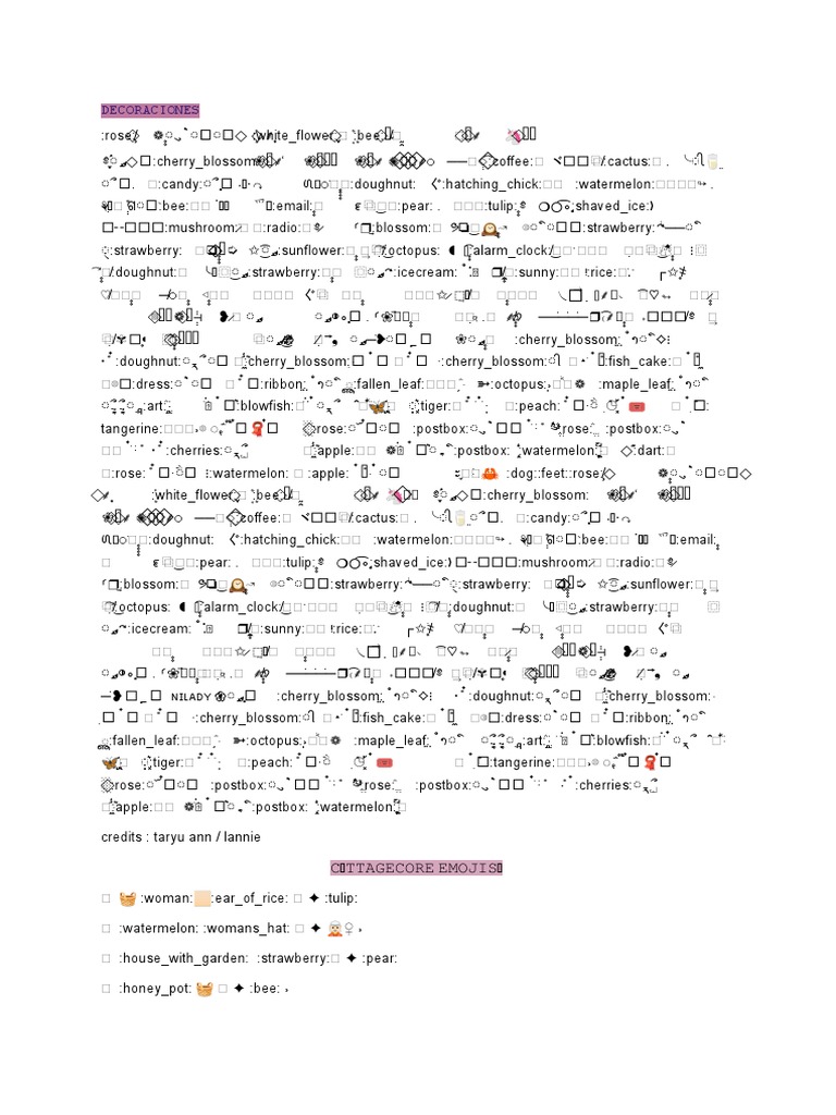 DECORACIONES | PDF | Encodings | Notation