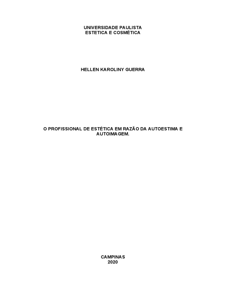 PIM 3º Semestre Estética e Cosmética - Unip Swift | PDF | Beleza ...