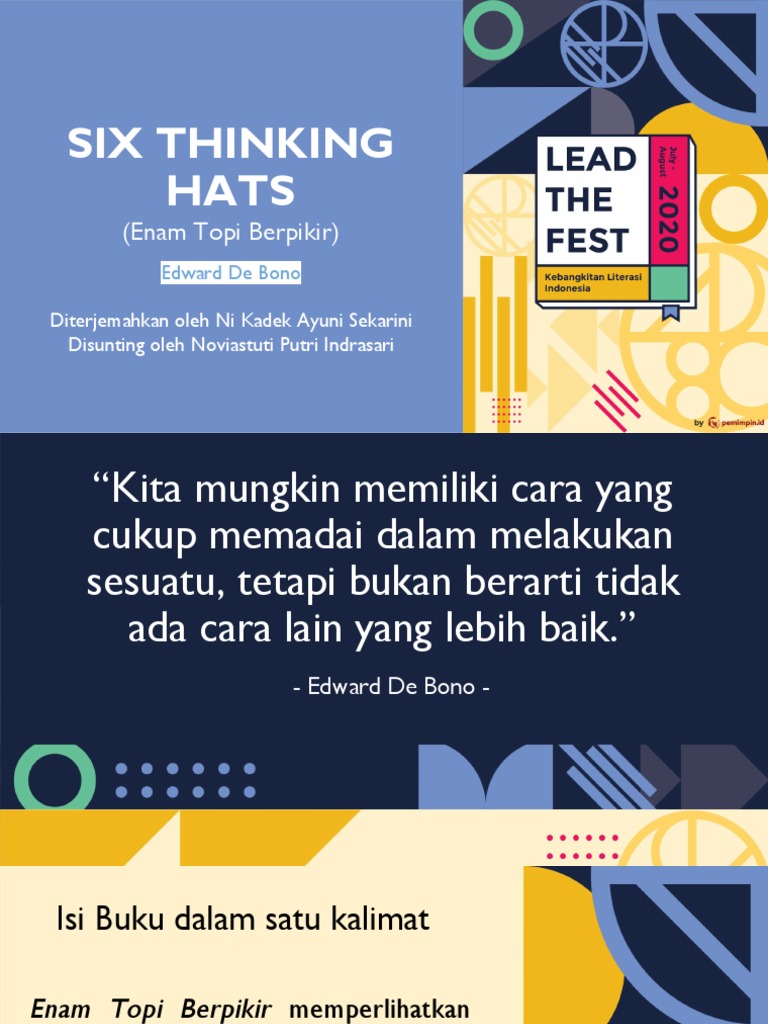 Enam Topi Berpikir untuk Manajemen | PDF