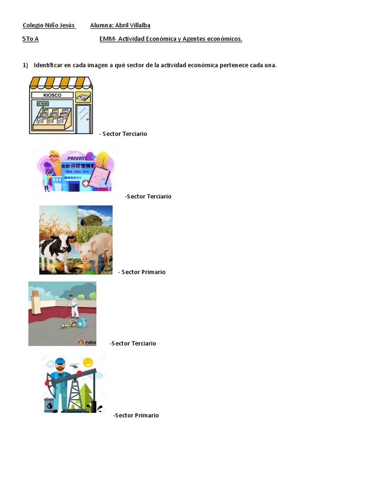 Actividad económica y agentes económicos (1) | PDF