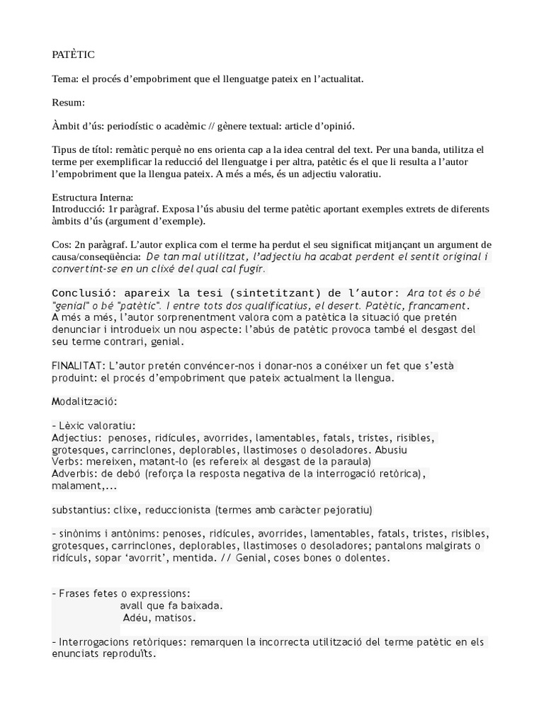 Corrector Patètic | PDF