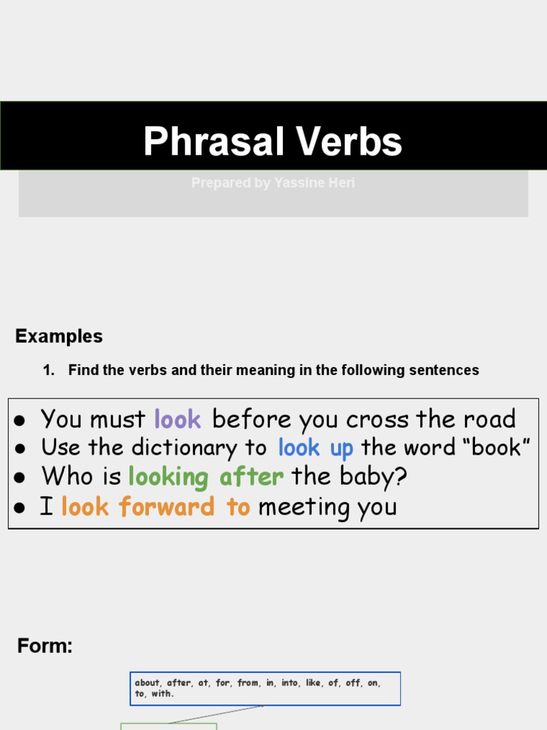 Phrasel Verbs | PDF