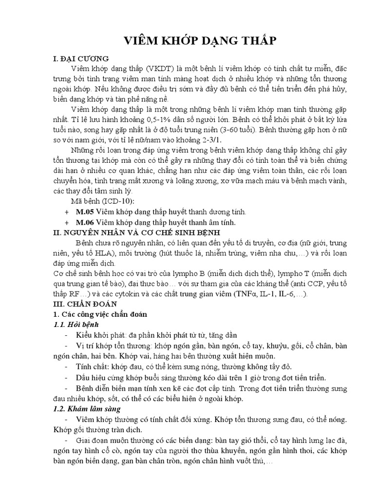 Viem Khop Dang Thap | PDF