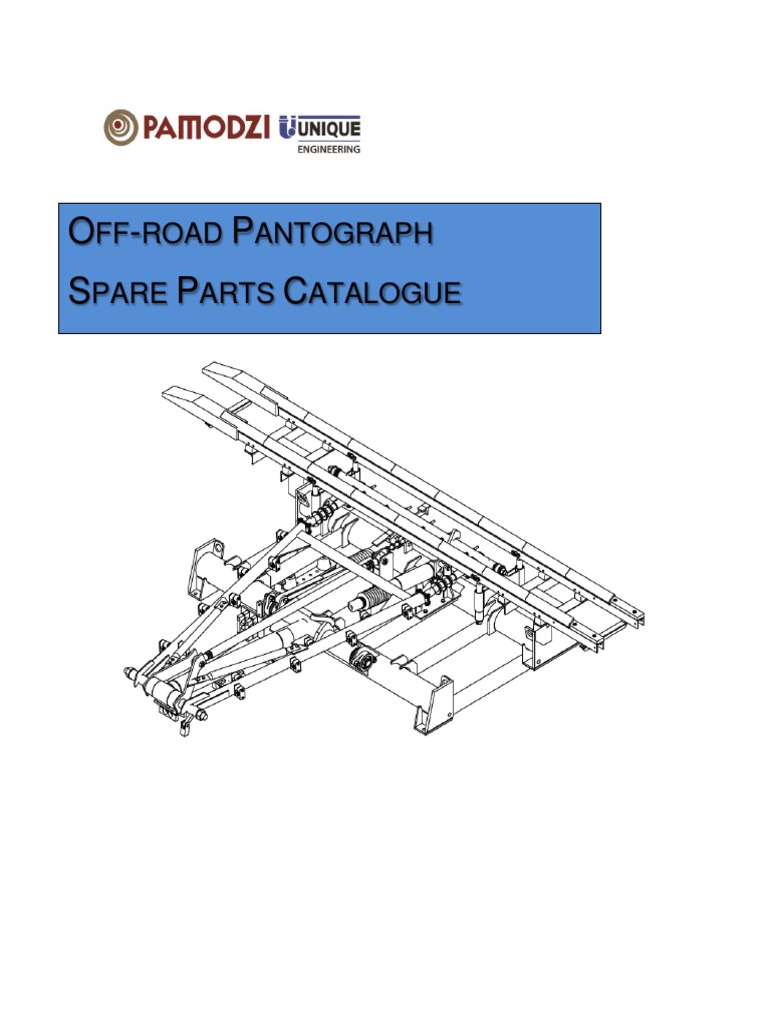 Off-Road Pantograph Spares Catalogue | PDF | Screw | Tools