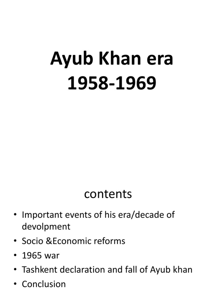 Ayub Era 1958-1969 | PDF | Pakistan | Green Revolution