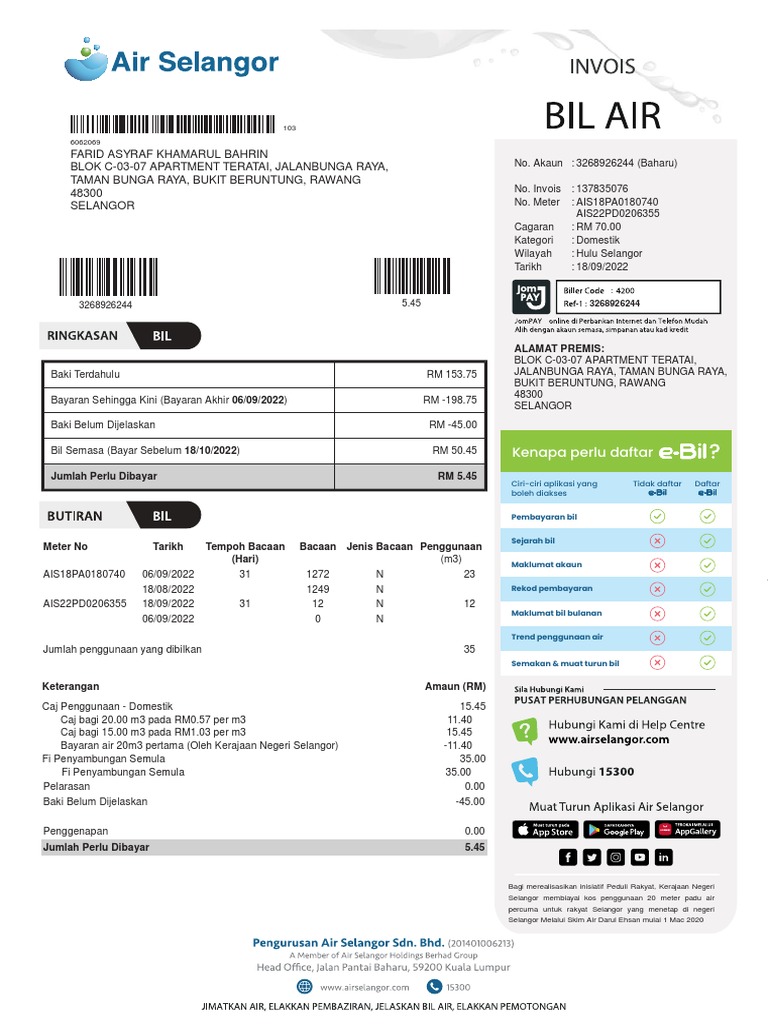 Farid Asyraf Khamarul Bahrin Blok C-03-07 Apartment Teratai, Jalanbunga ...