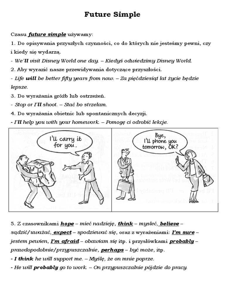 Future Simple - Vs - Be Going To | PDF