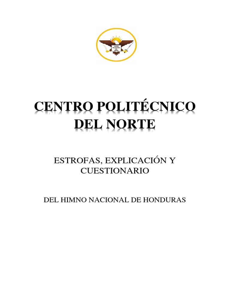 Himno Nacional de Honduras Letra y Explicacion 2022. | PDF | Honduras