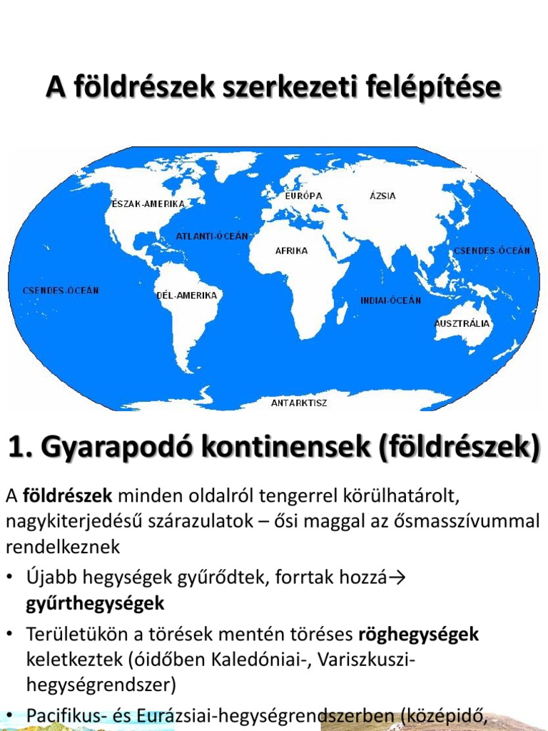 A Földrészek Szerkezeti Felépítése | PDF