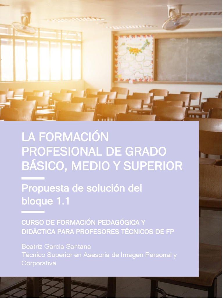 La Formación Profesional de Grado Básico Medio y Superior | PDF | Negocios