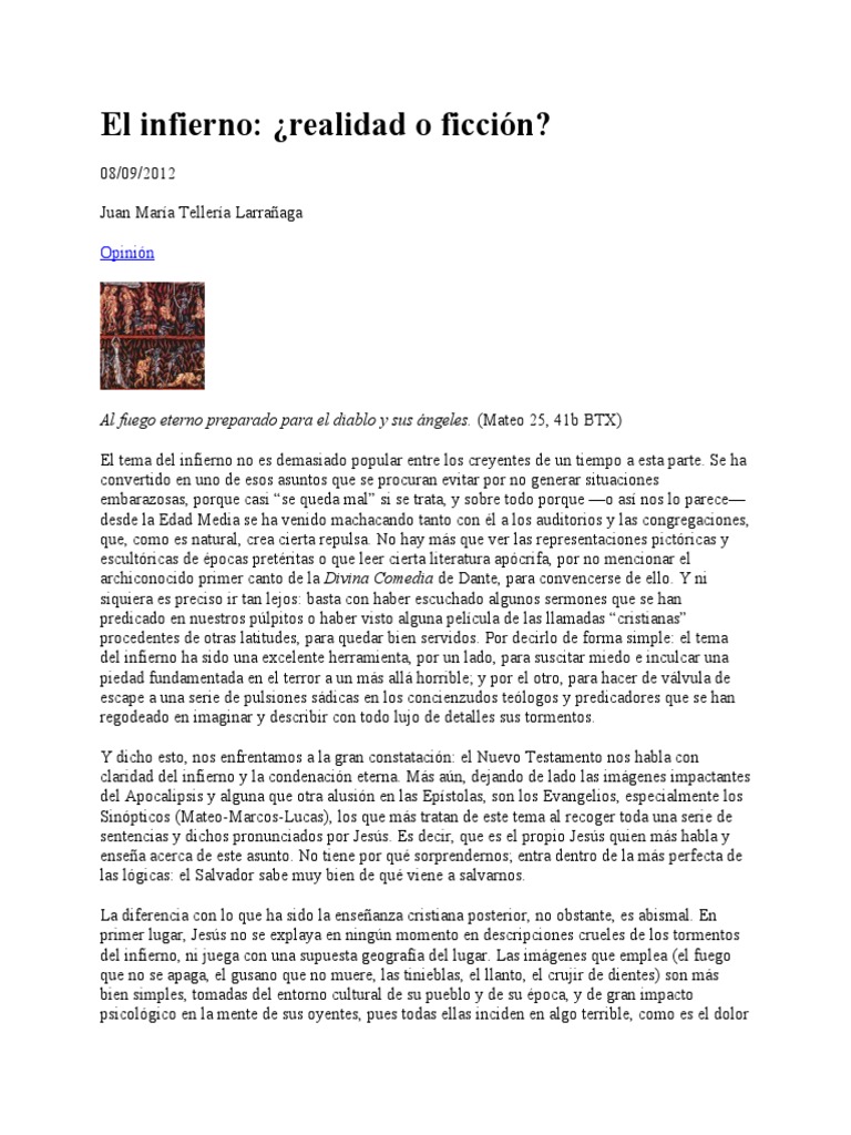 El Infierno | PDF | Infierno | Jesús