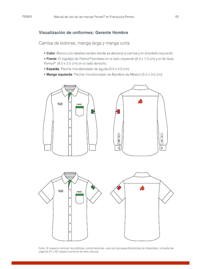 Manual Pemex - Uniformes Gerente | PDF