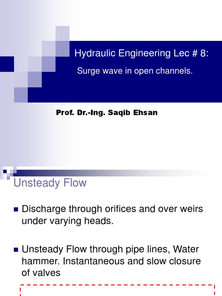Hydraulic Engineering - Lec - 8-Updated | PDF | Waves | Civil Engineering