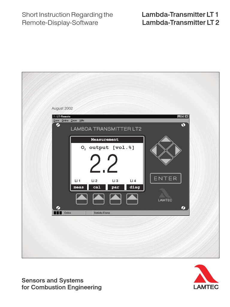 Lambda-Transmitter LT Remote Software Guide | PDF | Manufactured Goods | Computer Hardware