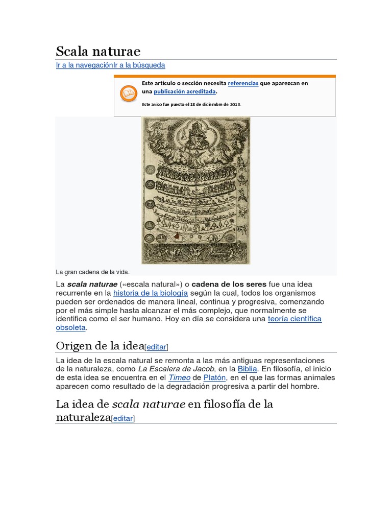 Scala Naturae | PDF