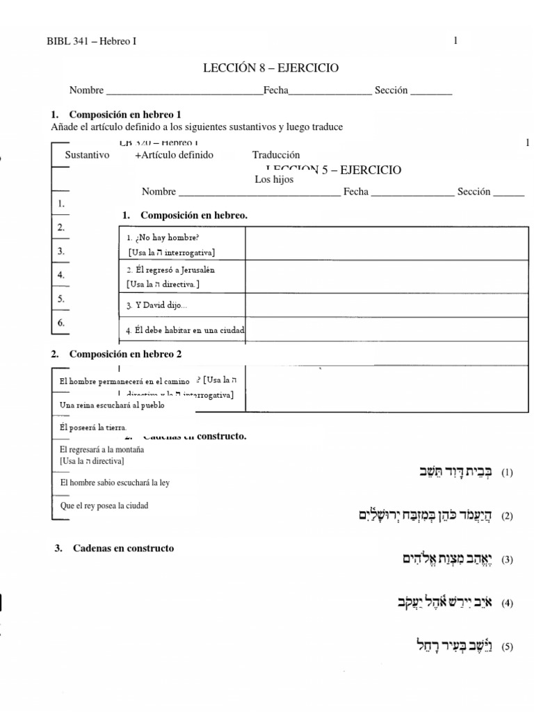 Lección 8 - Ejercicio | PDF