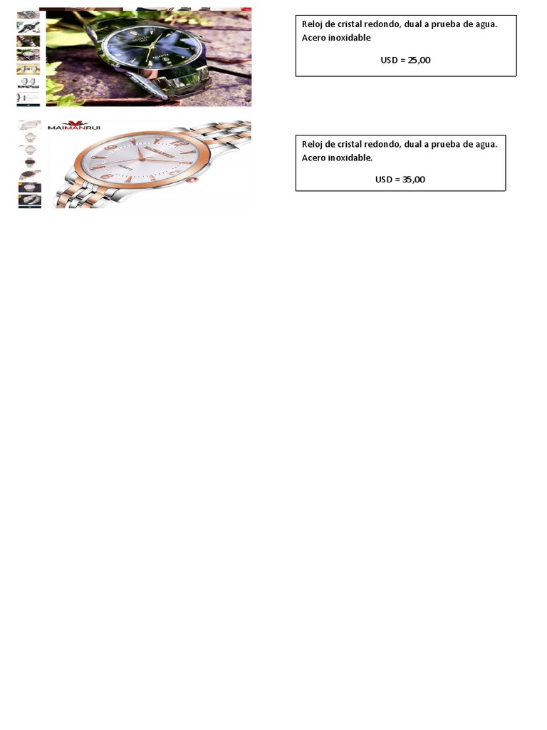 Catalogo Relojes Mujeres | PDF