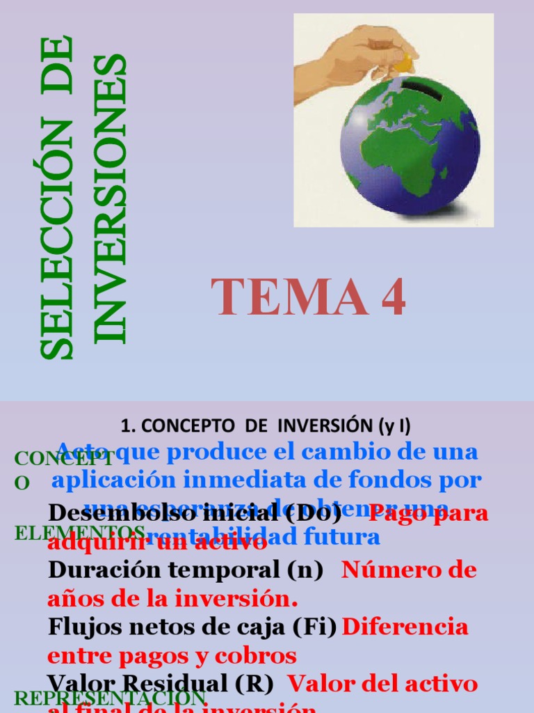 Tema 4 - Seleccion de Inversiones | PDF | Inversiones | Dinero