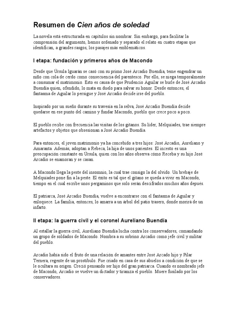 100 Años de Soledad | PDF