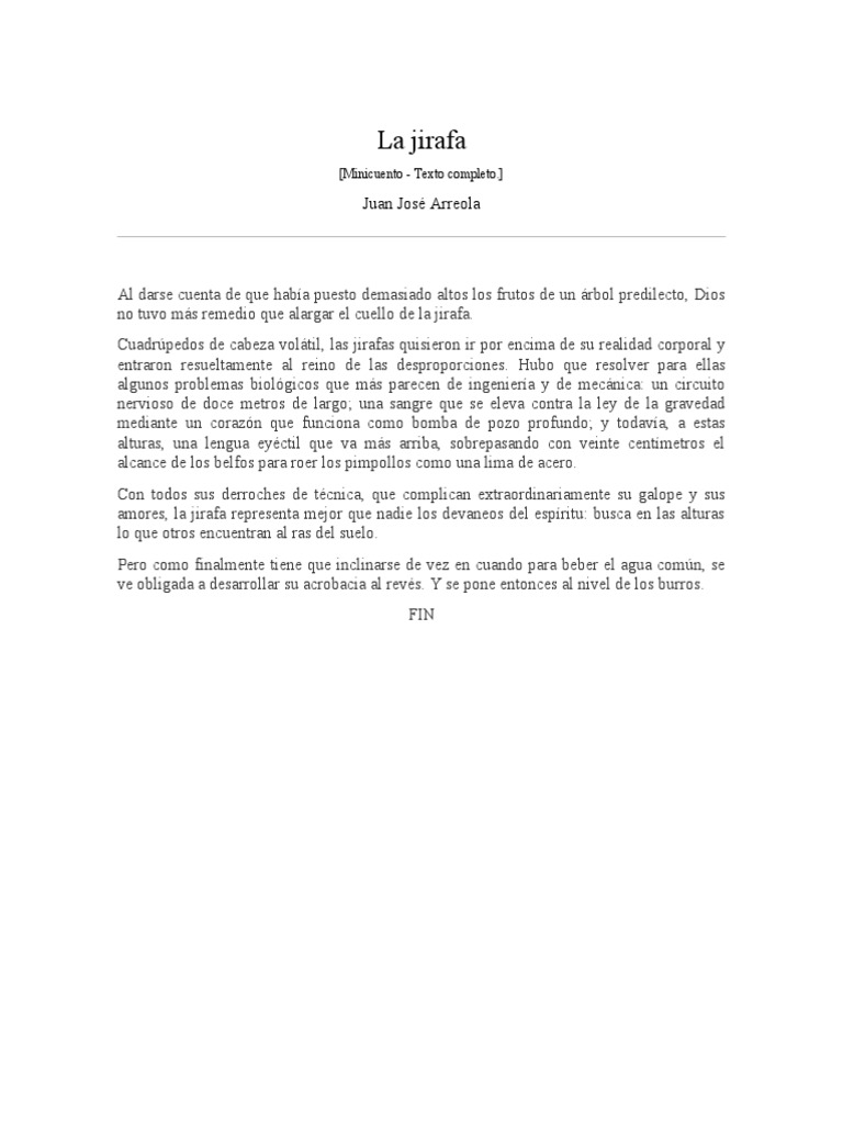 La Jirafa | PDF