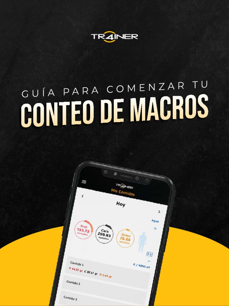 Guía para Comenzar Tu Conteo de Macros - Asesoría Tr4iner | PDF