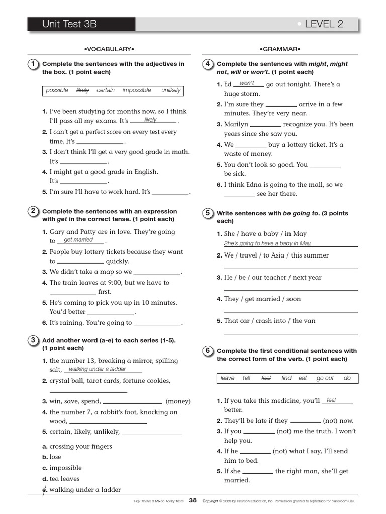 Unit 3B | PDF | Luck