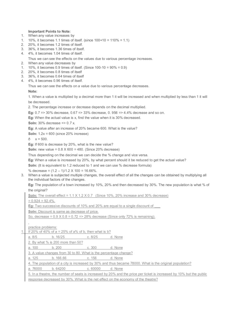 Important Points To Note | PDF | Business