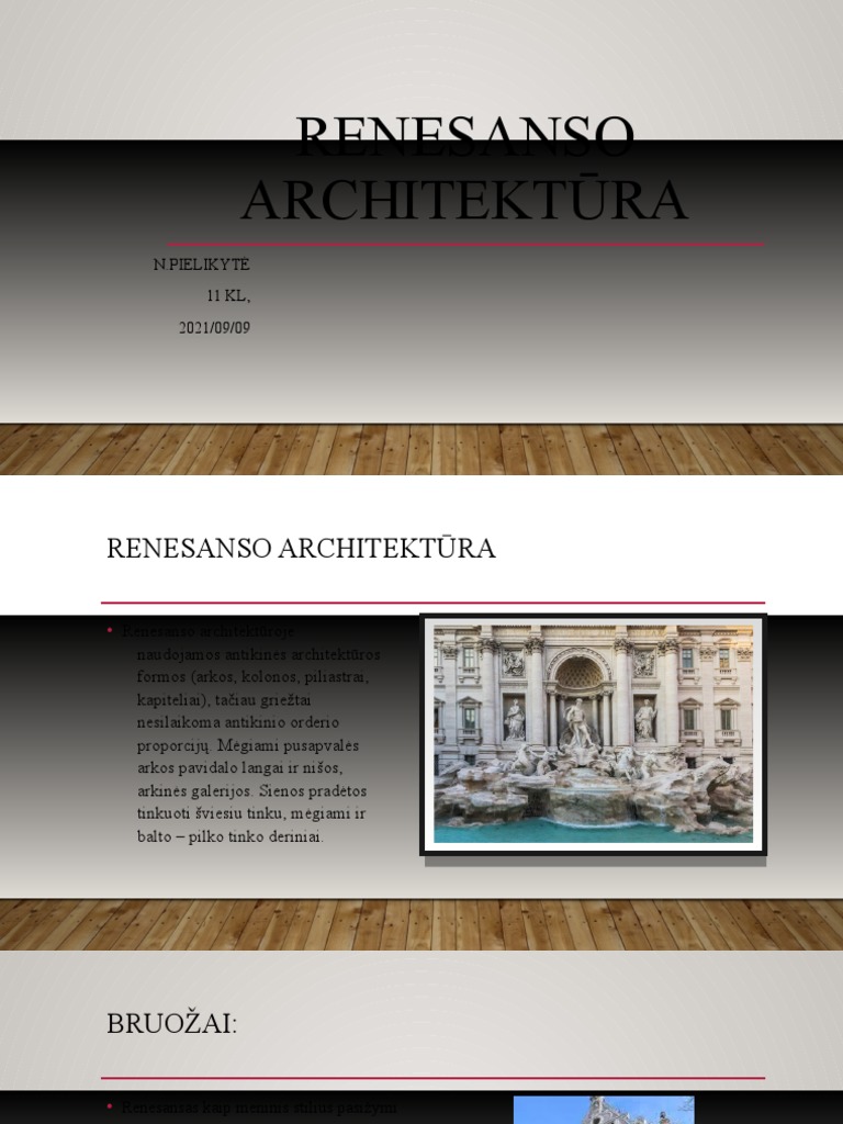 RENESANSO ARCHITEKTŪRA | PDF