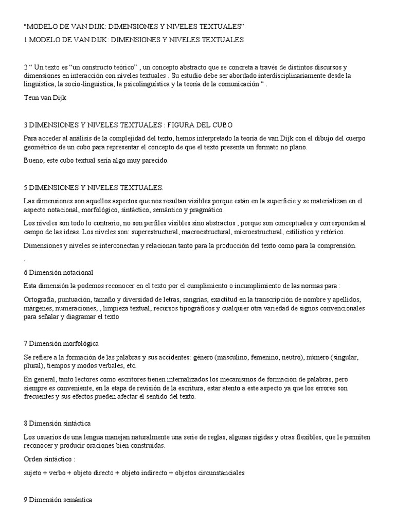 Van Dijk - Adam - Formatos y Secuencias Textuales | PDF | Lingüística | Palabra