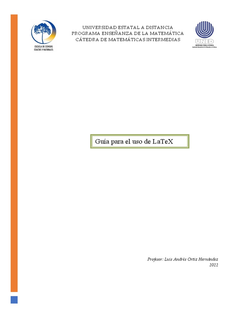 LaTex Guia | PDF | Te X | Compilador LaTex Guia | PDF | Te X | Compilador